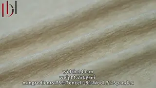 Premium Tencel Wool Fabric Soft Shiny and Sustainable