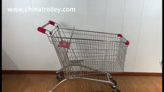 European Style Grocery Shopping Cart  Wholesale Supermarket Trolley Manufacturer