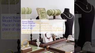 Premium Wooden Jewelry Display Stands for Luxury Retail