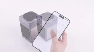 Ultimate Desk Setup 6 in  Wireless Charger Speaker Hub