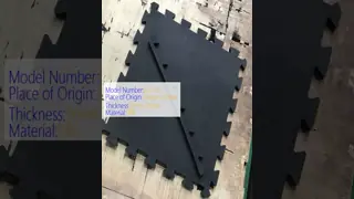Durable SBR Interlock Rubber Tiles for Gym Flooring