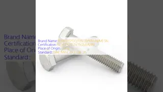 Hastelloy C276 Hex Bolts Corrosion Resistant Fasteners