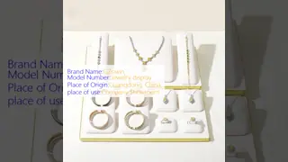 Luxury PU Leather Jewelry Display for Retail Stores