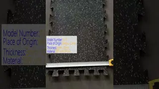 Durable Interlock Rubber Tiles for Gym Flooring