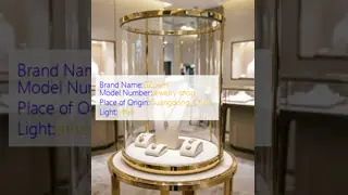 Luxury Jewelry Display Cabinet with LED Lighting