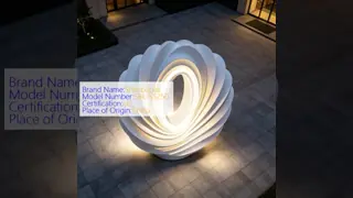 Modern LED Spiral Sculpture for Outdoor Landscape Design