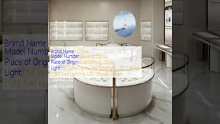 Luxury Minimalist Jewelry Counter Custom LED Display