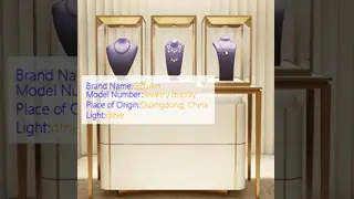 Luxury Round Glass Jewelry Display Table with LED Lighting