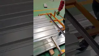 PLC Control Roof Roll Forming Machine High Precision