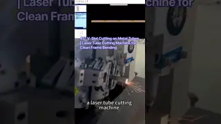 45° V-Slot Cutting on Metal Tubes | Laser Tube Cutting Machine for Clean Frame Bending  #laser