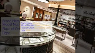 Modern Walnut Jewelry Store Display Turnkey Solutions