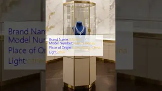 Luxury Hexagonal Jewelry Display Cabinet for Retail Stores