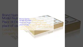 Premium Grey Leather Jewelry Display for Retail Showcases