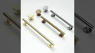 Nordic style vintage drawer single hole handle antique copper clothing cabinet door handle solid zin
