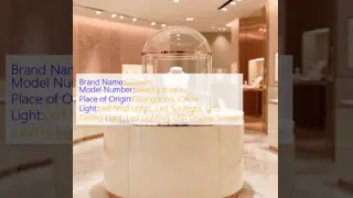 Luxury Dome Jewelry Pedestal with LED Lighting