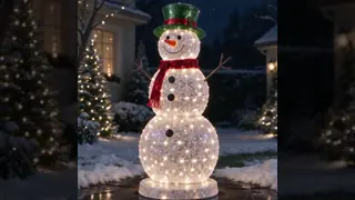 Commercial LED Lighted Snowman Christmas Display for Mall & Park Holiday Decor