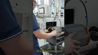 Automatic Stator Binding Machine | Motor Coil Winding Binding Equipment  #machine