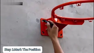 Durable 45cm Steel Basketball Rim for Home and Garden