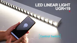 UGR 19 DALI Dimmable LED Linear Light for Modern Offices