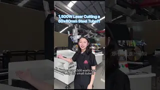 1,500W Laser Cutting a 60×80mm Steel Tube?
