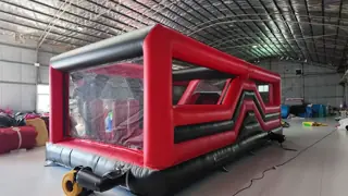 Martial Arts Inflatable Obstacle Bounce House for Kids
