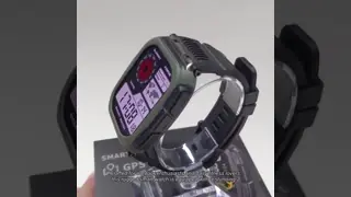Rainbuvvy DM66 GPS Smart Watch 850mAh Large Battery 2.13-Inch AMOLED HD Display 5ATM Offline Map Fla