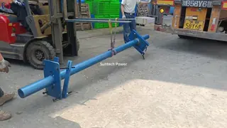 Heavy Duty Hydraulic Cable Reel Stand with 50KN Rated Load for Effortless Lifting of Large Power Cables