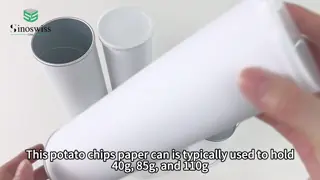 Custom Printed Composite Paper Chip Cans | OEM Snack Tubes