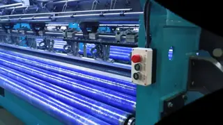 Industrial Mesh Warp Knitting Machine High Efficiency