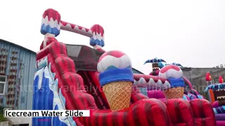 Craft Details of Ice Cream Themed Water Slide