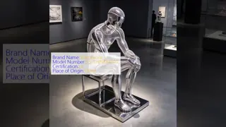 Luxury Stainless Steel Meditation Sculpture for Modern Spaces