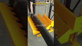 A Closer Look: SINOLIFT PV Manual Hydraulic Roll Handling Stacker for Paper & Film Rolls