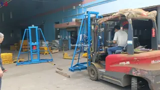 Hydraulic Conductor Drum Stand SI-30 300KN Load 5000mm Cable Reel Capacity