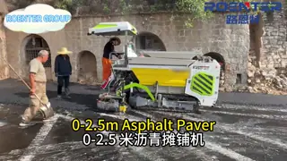 Small asphalt paver