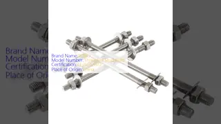 Inconel 625 Double End Stud Bolts for Heat Exchangers