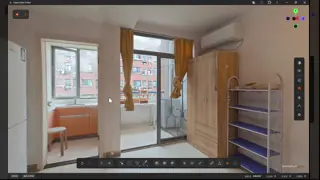 3DGS takes you on a panoramic view of the house video