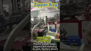 PE Zipper Bags Thick Plastic Packaging Bags Hat Clothing Accessories Storage Bags Logo Printing Cust