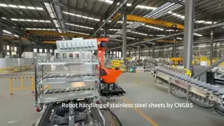Industrial Robotic material handling palletizing pick and place