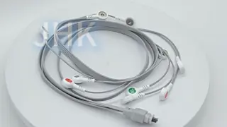 Compatible with NIHON KOHDEN 16P 10-lead dynamic leadwires with American-standard connectors