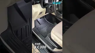 Best Toyota LC300 Floor Mats 3D 5D 7D TPE Protection