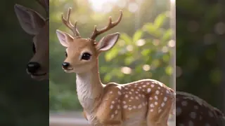 Custom Life Size Sika Deer Resin Sculpture, Large Animal Statue for Garden & Hotel Landscape