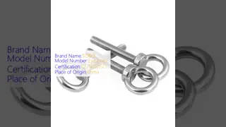 Super Duplex Lifting Eye Bolts M10 Marine Grade Rigging