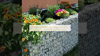 Galvanized Welded Gabion Fence System Privacy Wall