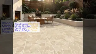 Elegant Light Gray Stone Style Ceramic Tiles 60x60cm