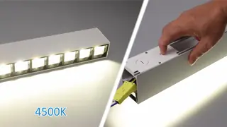 Modern Linkable LED Linear Light Anti Glare Office Solution