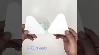 Sublimation Blank PET Christmas Lantern Double-Sided Heat-Transfer LED Night Light Triangle Design