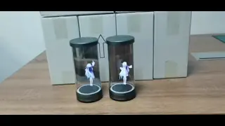 SMX 5 Inch 3D Holographic Cylinder Display Naked‑Eye 360° Floating Hologram Showcase For Exhibition