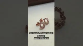 Rose Gold Elegant 925 Sterling Silver CZ Circle Tiny Earrings