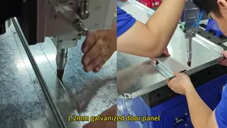 Laser Spot Welding 1.2mm Galvanized Door Panel — Clean, Fast, No Distortion