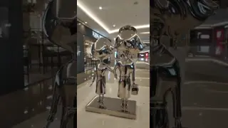 All 3 indoor art sculptures are suitable for display in public spaces of shopping malls